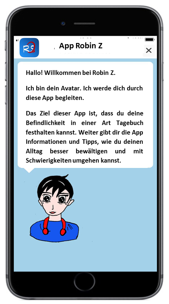 Robin Z - Psychotherapie für Jugendliche, digital begleitet | Robin Z | UZH